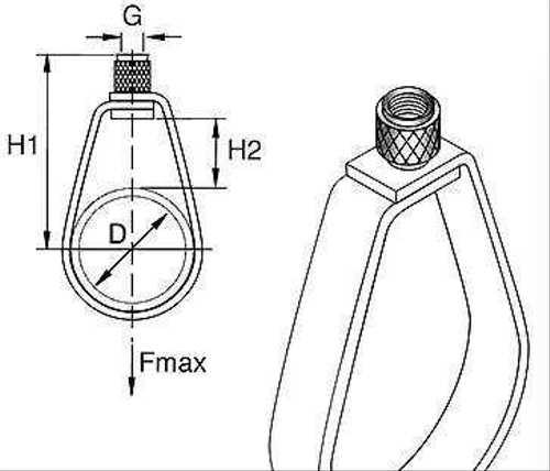 Подвес для труб грушевидный SPH | Festima.Ru - Мониторинг объявлений