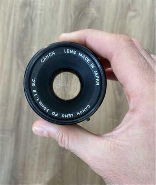 Обьектив Canon lens FD 50mm 1:1.8