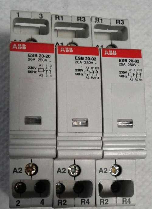 Контактор ABB ESB 20-20 20а. ESB 20-20 ABB. ESB 20-20 20a 250v. ABB 250a.