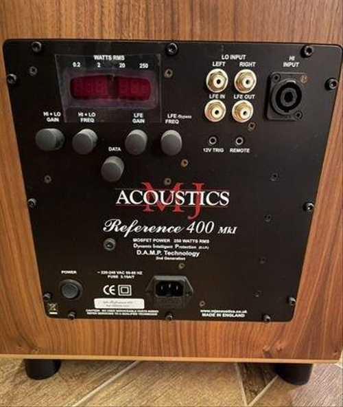Сабвуфер MJ Acoustics Reference 400 SR cherry