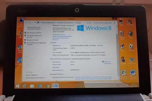Нетбук Asus чистенький с играми, Windows 8.1 PRO