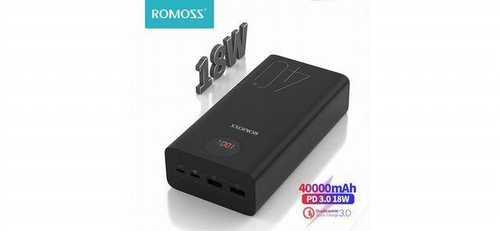 Romoss Zeus PEA40 40000mAh 18w повербанк Новый