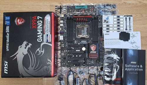 MSI X99A Gaming 7 + i7 5930K. hedt платформа