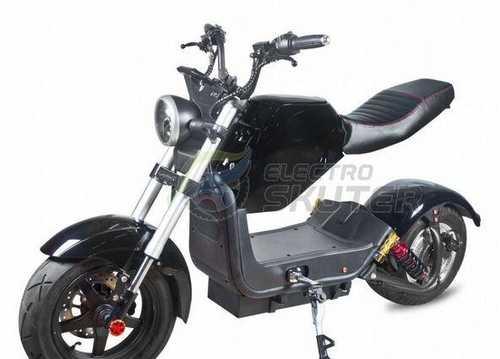 Электроскутер Citycoco Harley prince Черный 2000W