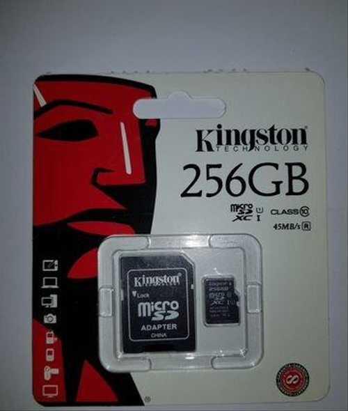 Карта памяти microsd 256