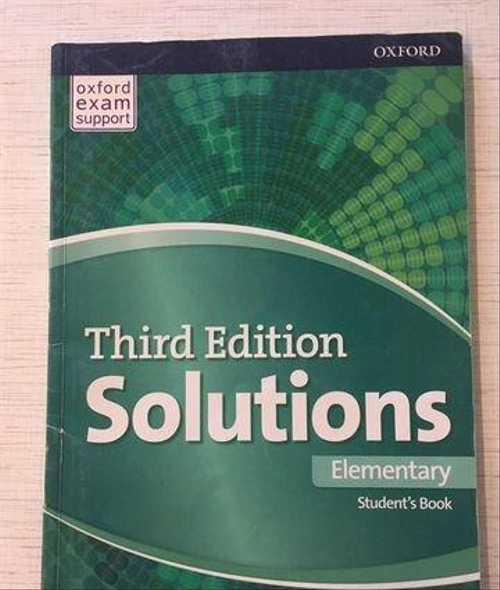 Solutions Third Edition Elementary учебник анг