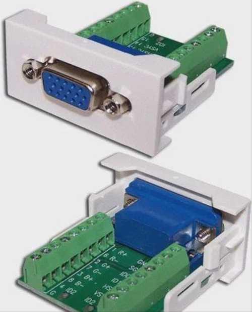 Вставка в розеточную панель Lanmaster VGA