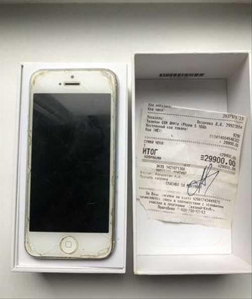 Телефон iPhone 5 16g