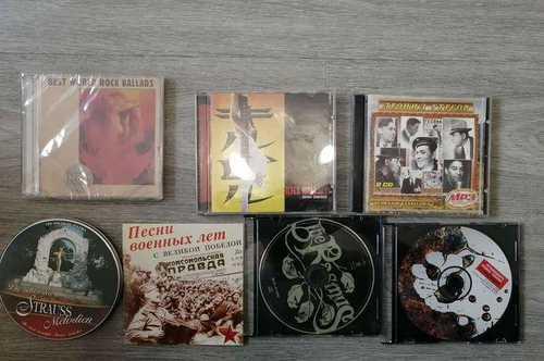 Cd диски с музыкой и чистые cd и dvd + кейс для ди