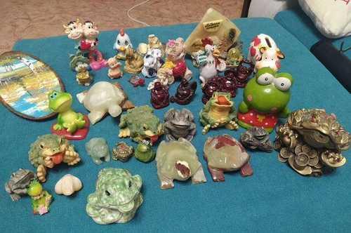Коллекционные фигурки лягушки Будда черепашки