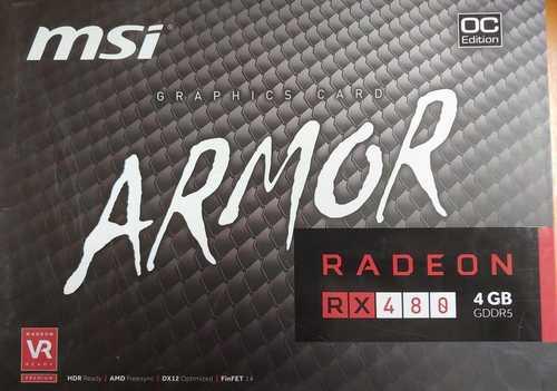 MSI RX480 Armor 4GB