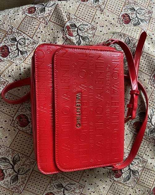 Valentino сумка красная строка