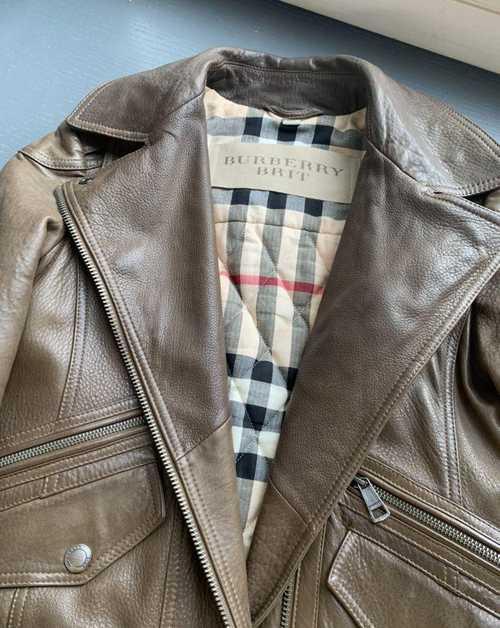 Кожаная куртка Burberry Brit