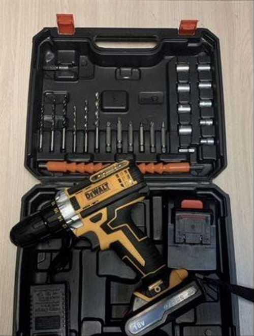 Шуруповерт dewalt 18В аккумуляторный/дрель шуруп
