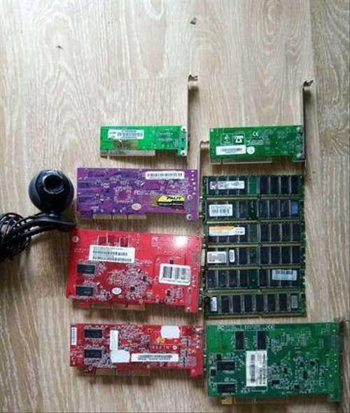 Видеокарты память ddr сетевухи pci web камера usb