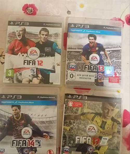 Fifa 12. 13. 14. 17 PS3 игры