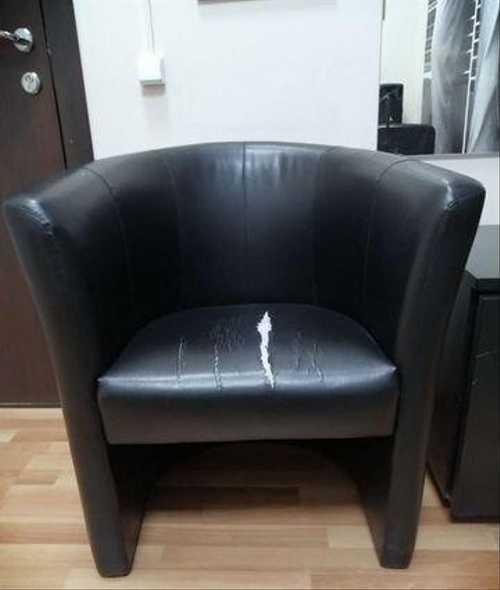 Кожанное кресло для офиса, комнаты ожидания