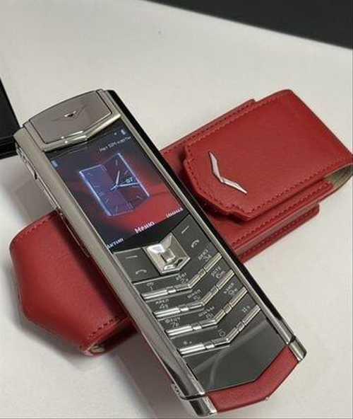 Vertu Signature S Silver Red Новый