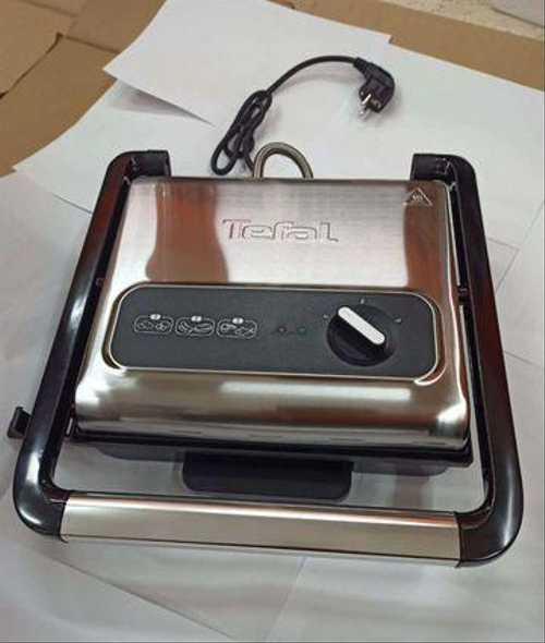 Гриль Tefal GC242D38 серебристый