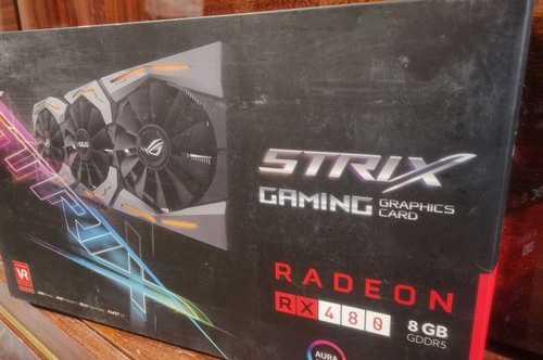 Видеокарта asus RX 480 strix-RX480-O8G-gaming