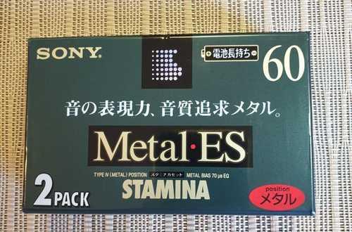 Аудиокассета sony Metal-ES Stamina- 60