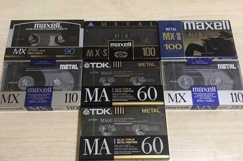 Аудиокассеты Metal Type lV Maxell и TDK новые