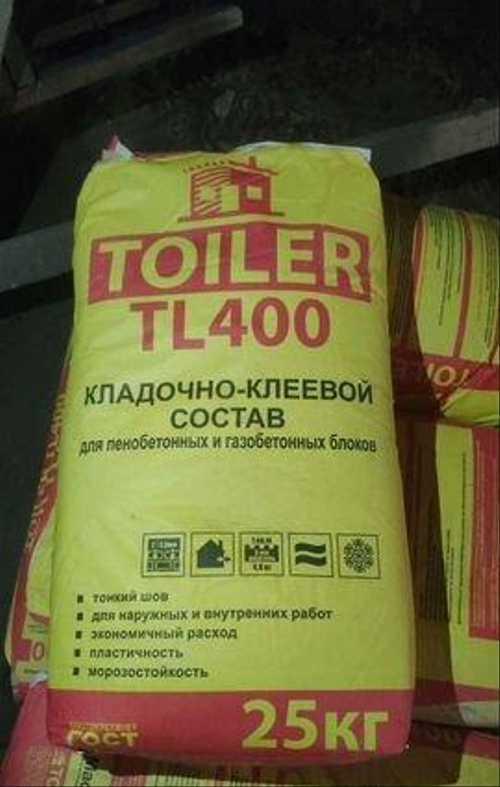 Клей для блоков Toiler tl 400