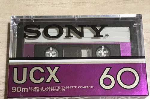 Аудиокассета Sony UCX 60 (Made in Japan) 1982 год