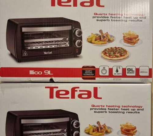 Минипечь Tefal illico 9 литров новая