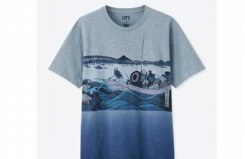 Uniqlo UT hokusai мужская футболка. XS