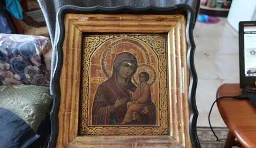 Старинная икона Тихвинская Богородица
