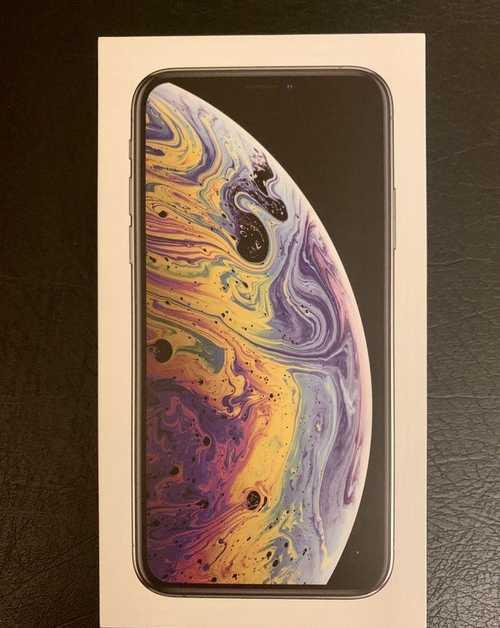 Коробка от iPhoneXS + 2 пары наушников