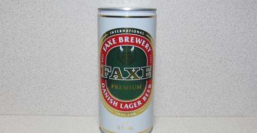 Пивная банка Faxe Premium 1 литр 2010 год