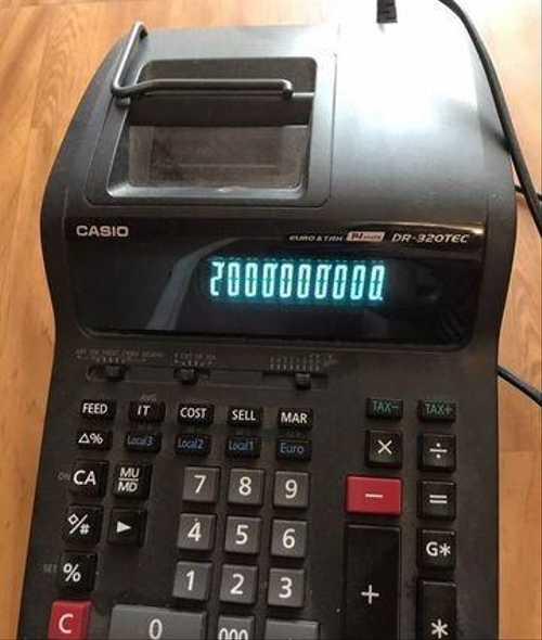 Калькулятор с печатью Casio DR-320TEC