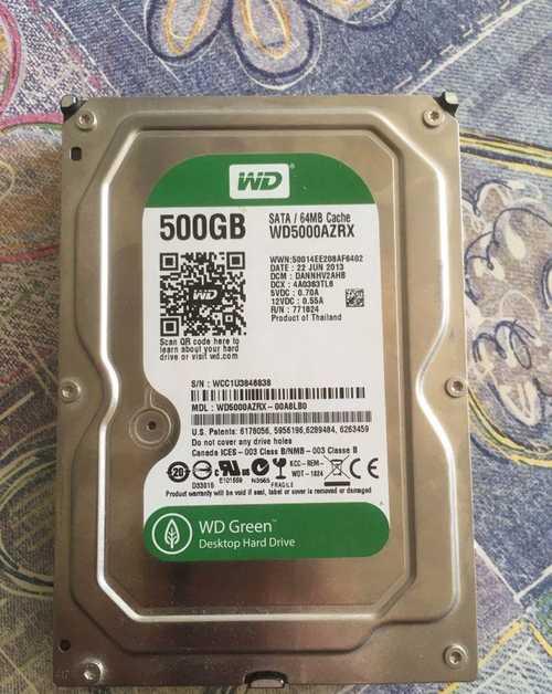 HDD WD Green 500gb (5400)