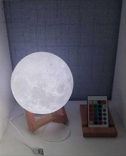 Светодиодная лунная лампа - ночник MoonyLamp