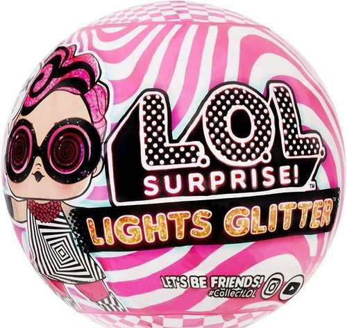 Шар лол L.O.L. Surprise Lights Glitter Doll