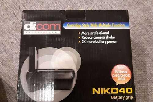 Батарейная ручка для Nikon D40 d40X D60