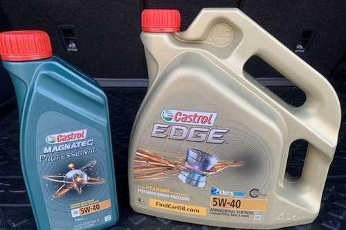 Масло 4+1 л. Castrol Edge C3 5w40 Titanium