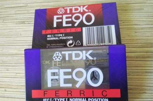 2 аудиокассеты TDK FE 90