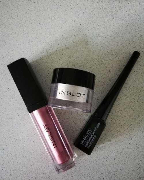 Косметика Inglot (жидкая подводка, помада-тинт, те