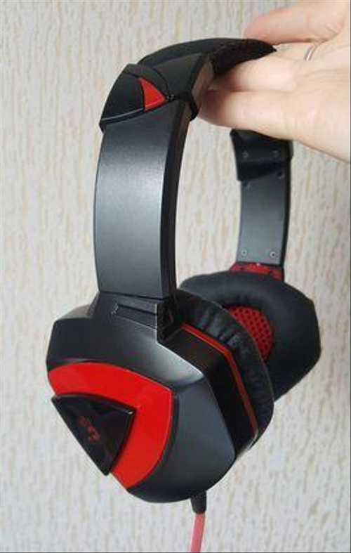 Игровые наушники A4Tech Bloody G500 Black + Red