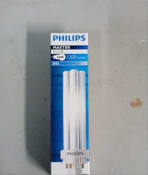 Лампа Philips Master PL-C 18W/840/4p G24g-2