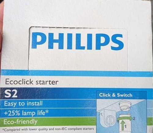 Стартеры для люминесцентных ламп philips