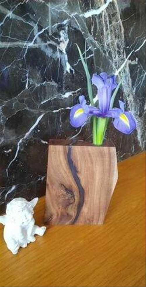 Интерьерные вазы из дерева