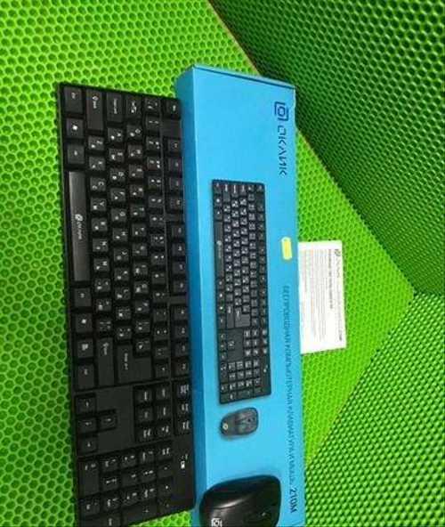 Беспроводные клавиатура и мышь oklick 210M