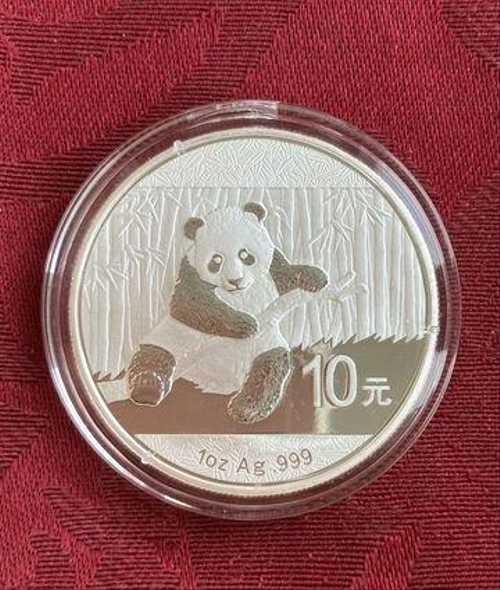 Китай Панда серебро 1 унция 10 юаней 2014г