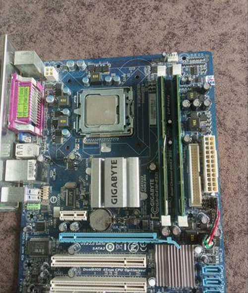 Gigabyte GA-G41M-ES2L + Core 2 Duo E8200 + 4Gb Озу