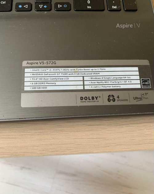 Ноутбук Acer V5-572G