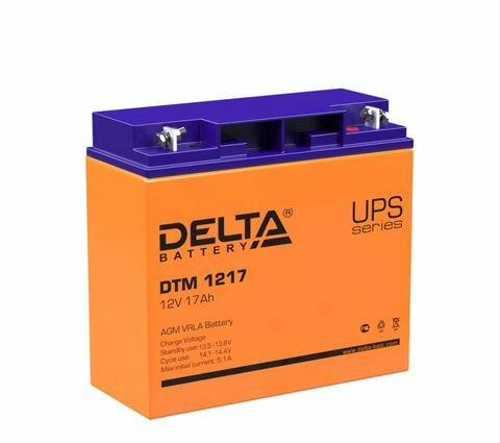 Delta DTM 1217 Аккумулятор 12В 17А/ч, 12V 17Ач